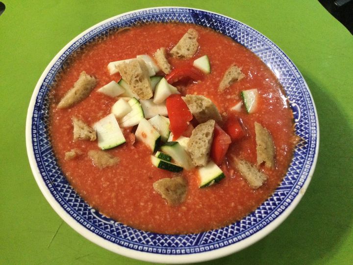 Refreshing Gazpacho Soup: Slurp your Tomatoes! – My World Without Wheat